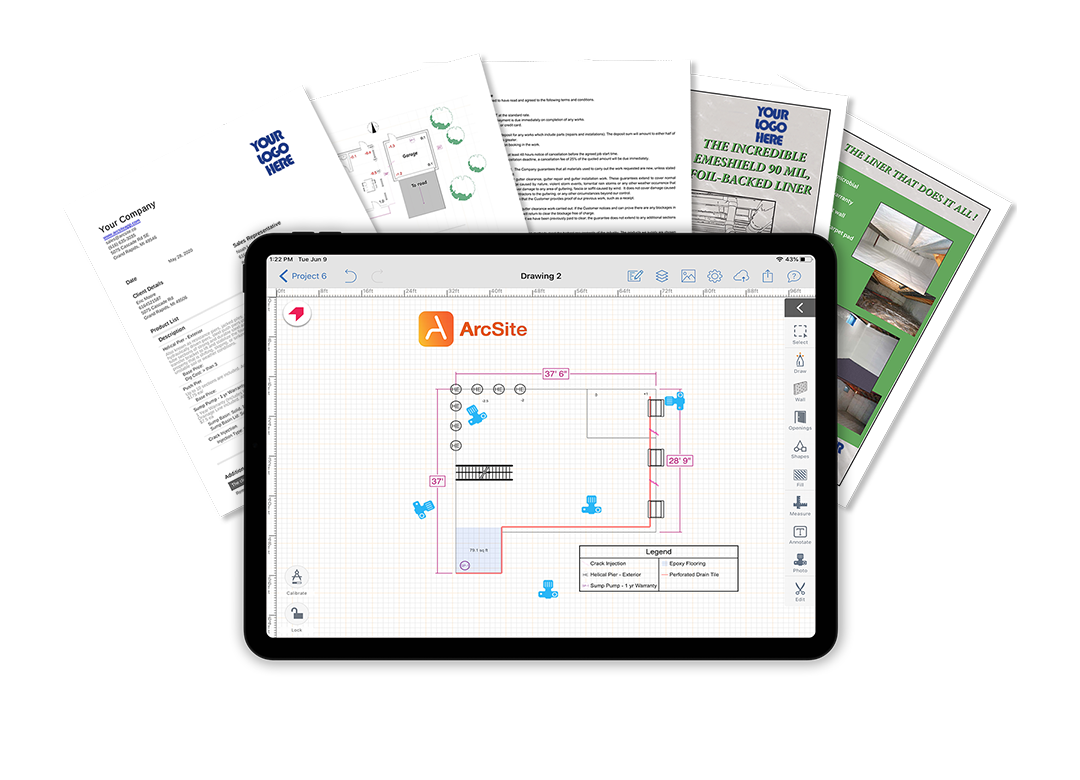 Turn Drawings into Quotes and Quotes into Deals with ArcSite